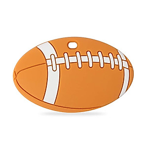 Baby Sport Silicone Teether,Sensory Chew Toys,BPA Free Soft and Effective Infant Teething Pain Relief Toys,Freezer Safe,Food Grade Silicone,Best Shower Gift for Boys and Girls (American Football)