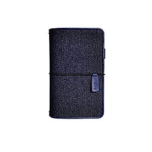 luckystore – Multifunctional Traveler’s Notebook Journal Writing Diary Planner Cover – Kraft Notebooks Included, Ring Binder Options Available (Ring Binder/Travelers Notebook Combo/Denim)