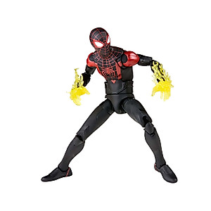 Spider-Man Marvel Legends Series Gamerverse Miles Morales 6-inch Collectible Action Figure Toy, 7 Accessories and 1 Build-A-Figure Part(s)
