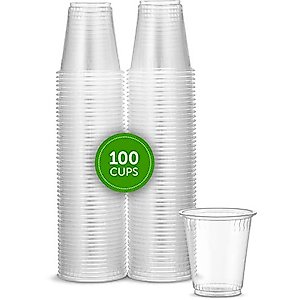 PLASTICPRO 3 oz Disposable Plasic Clear Drinking Cups [200 Count]