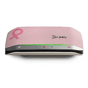 Poly – Sync 20 USB-A Pink Personal Bluetooth Smart Speakerphone (Plantronics) - Connect to Cell Phone via Bluetooth, PC/Mac via Included USB-A Cable - Works with Teams, Zoom (Certified) & More