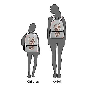 ALAZA Pineapple Marble Large Backpack Laptop School Bag with Multiple Pockets