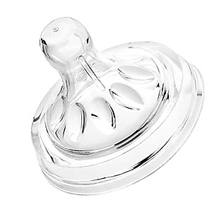 4pcs Bottle Nipples Transparent Soft Silicone Baby Bottles Nipples for 12+ Month Old Infant