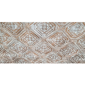 TD04 Weathered Copper Faux Tin Glue up, Drop in Ceiling Tile , Pack of 10 , Covers 40 sq.ft. Easy to Install, Great for DIY Projects, Suitable for Any Commercial or Residential Spaces.