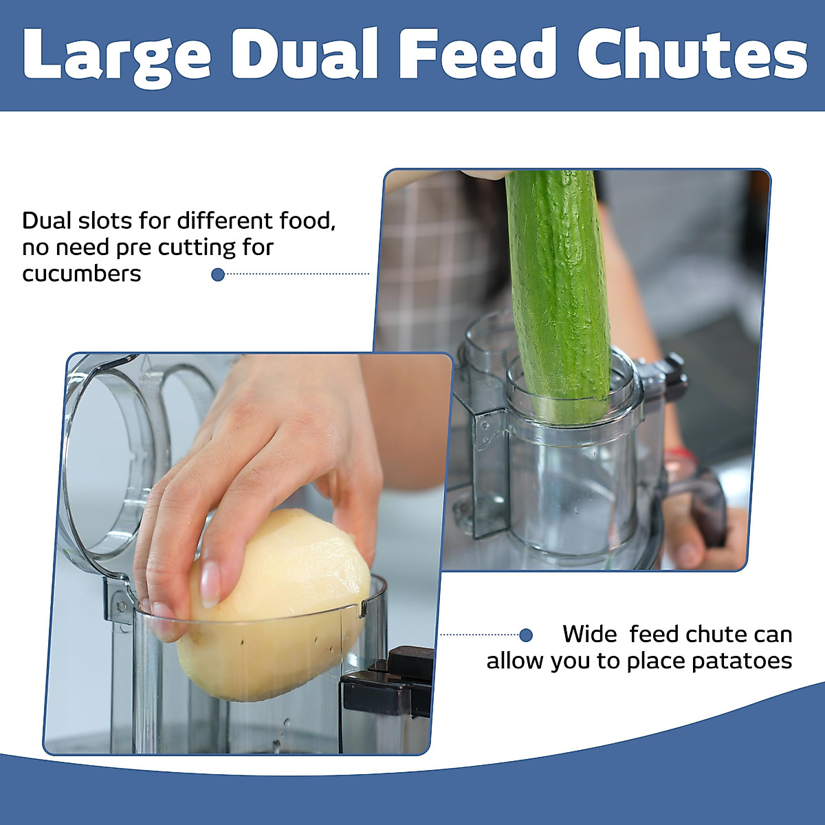 Magiccos 14-Cup French-Fry-Cutter Storage-Drawer Food-Processors - Large Feed Chute, Built-in Storage Drawer, Cheese Shredding, Meat Chopping, Shredding and Slicing, Mixing and Doughing, for Home Use