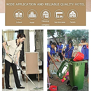 Broom And Mop Rack,Floor Standing Cleaning Tool Cart,Broom Holder Organizer Movable Closet Storage Cabinet Stainless Steel Storage Rack Durable Storage,for Garages, Hotels, Schools, Restaurants, Etc