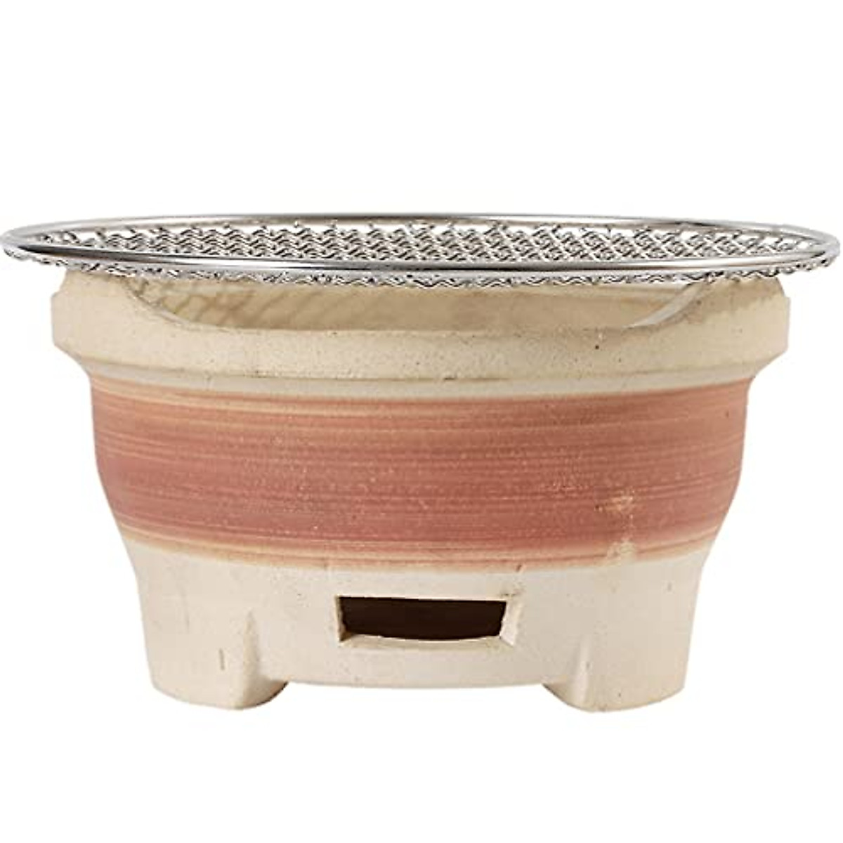 HANABASS Japanese Style Grill 1set Charcoal Burner Charcoal Grill Pottery Clay Charcoal Stove Portable Barbecue Stove Hibachi Grill