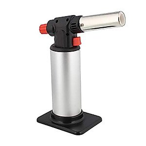 Lot45 Butane Kitchen Blow Torch Lighter, 2.75oz - Culinary Creme Brulee Food Torch for Searing, Baking, Cooking at Home