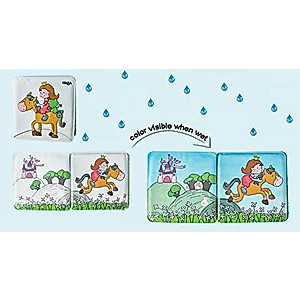 HABA Magic Bath Book Princess - Wet the Pages to Reveal Colorful Background - Great for Tub or Pool