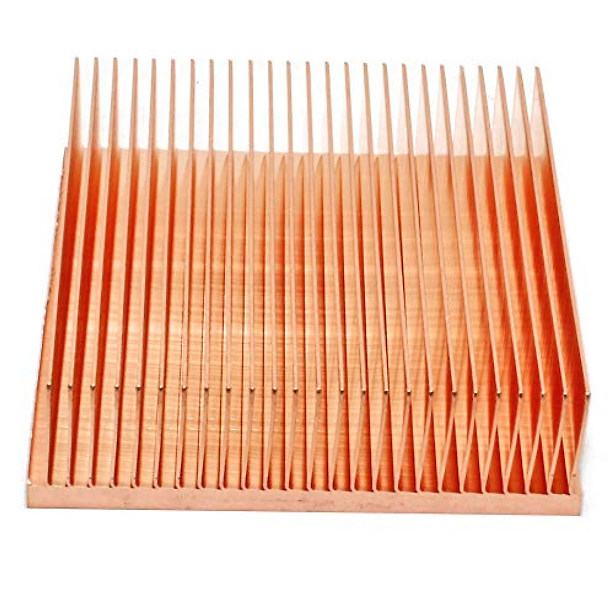 Pure Copper Skiving Fin Heatsink 50mm x 50mm x 15mm/ 1.96 x 1.96 x 0.59 inches for Electronic Chip Led Cooling