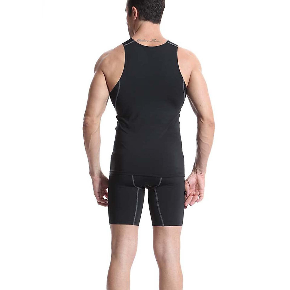 Audoc Mens 3 Pack Compression Tank Tops Cool Dry Sleeveless Compression Shirt (XXX-Large, 3 Pack Tank)