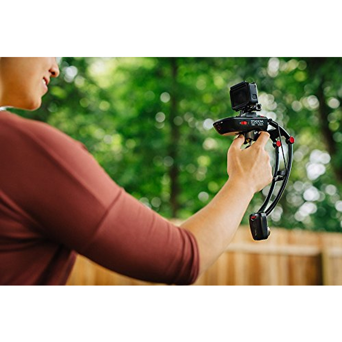 Steadicam Volt Electronic Handheld Gimbal Stabilizer for All IPhone XS, XS Max & XR, All Samsung S9/S9+ & GoPro Hero, Black, compact