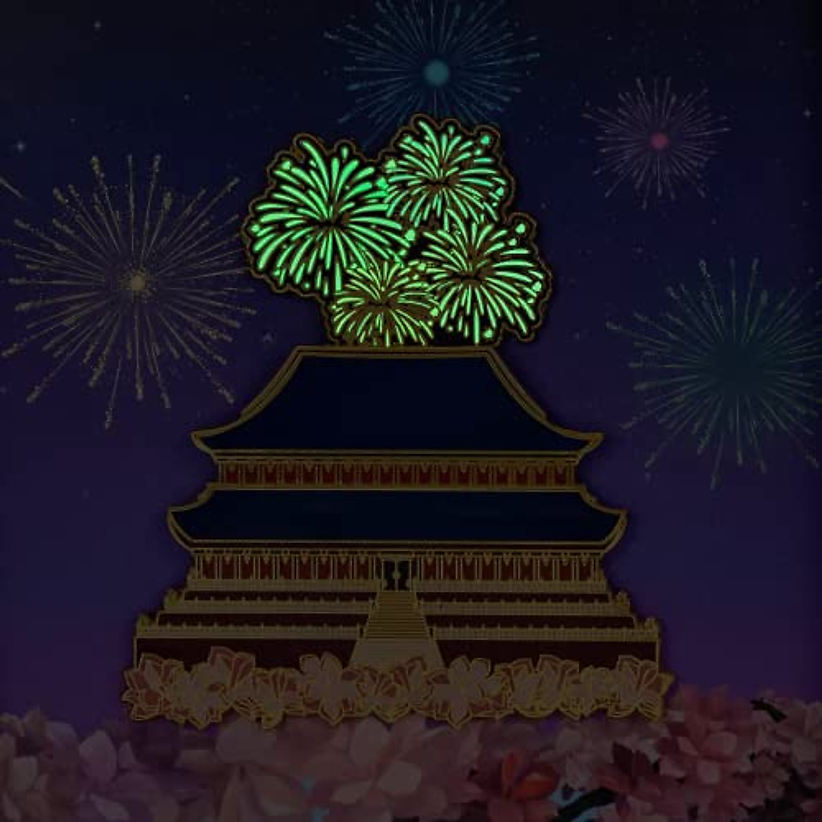 Loungefly Disney Mulan Trading Pin, Individually Boxed Collectible Glow in the Dark Enamel Pins, 3 Inches