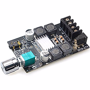 DAMGOO 50W+50W Bluetooth 5.0 Amplifier Board,100w Audio Amp Board Dual Channel DC8-24V,Easy Installation and Password Free Connect to Phone Quietly