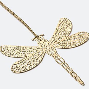 SANCTIFIED Dragonfly Bookmark in Brass Metal Finish l Premium and Unique Design Bookmark for Gift