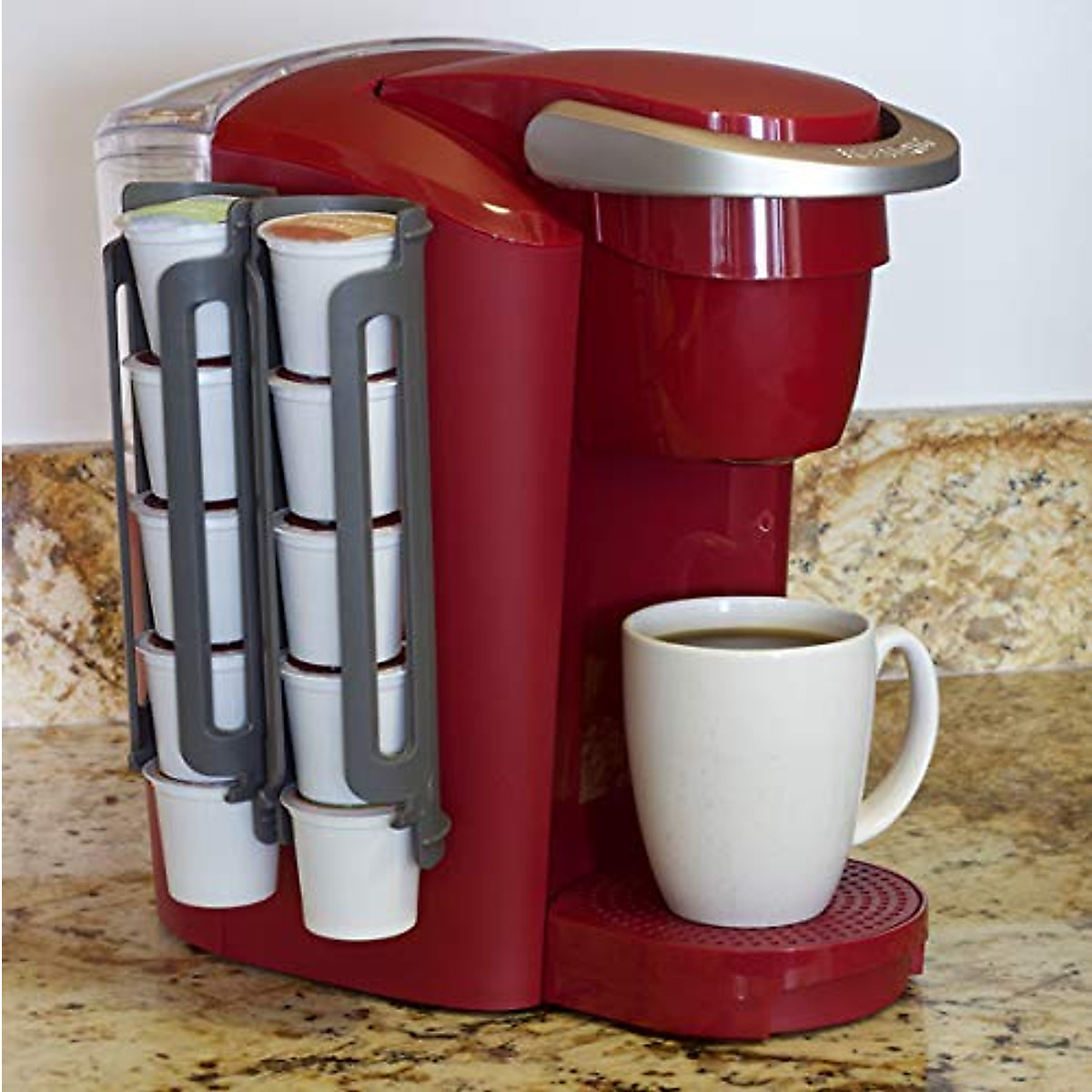 Sidekick Coffee Pod Holder for Keurig K-Cup, Made in the USA, Side Mount, K Cup Storage, K Cup Holder, Space-Saving, 2-Pack