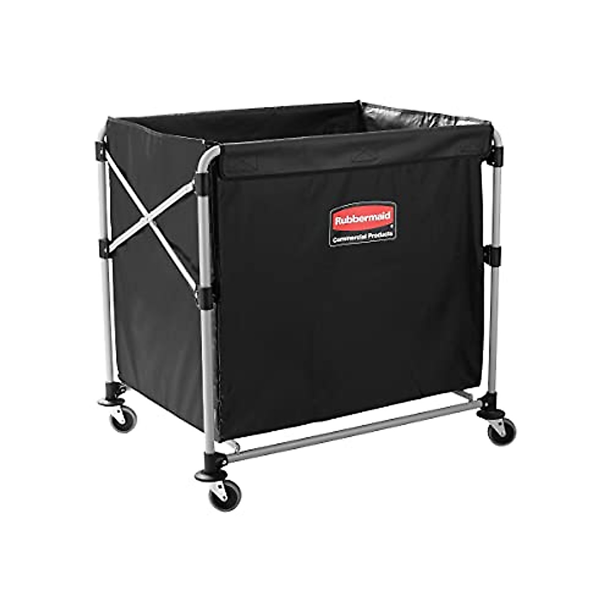 Rubbermaid 1881750 Collapsible X-Cart Steel Eight Bushel Cart 24 1/10W X 35 7/10D Black/Silver