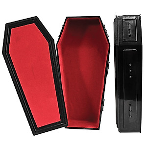 Black Plastic Toy Coffin for WWE Wrestling Action Figures