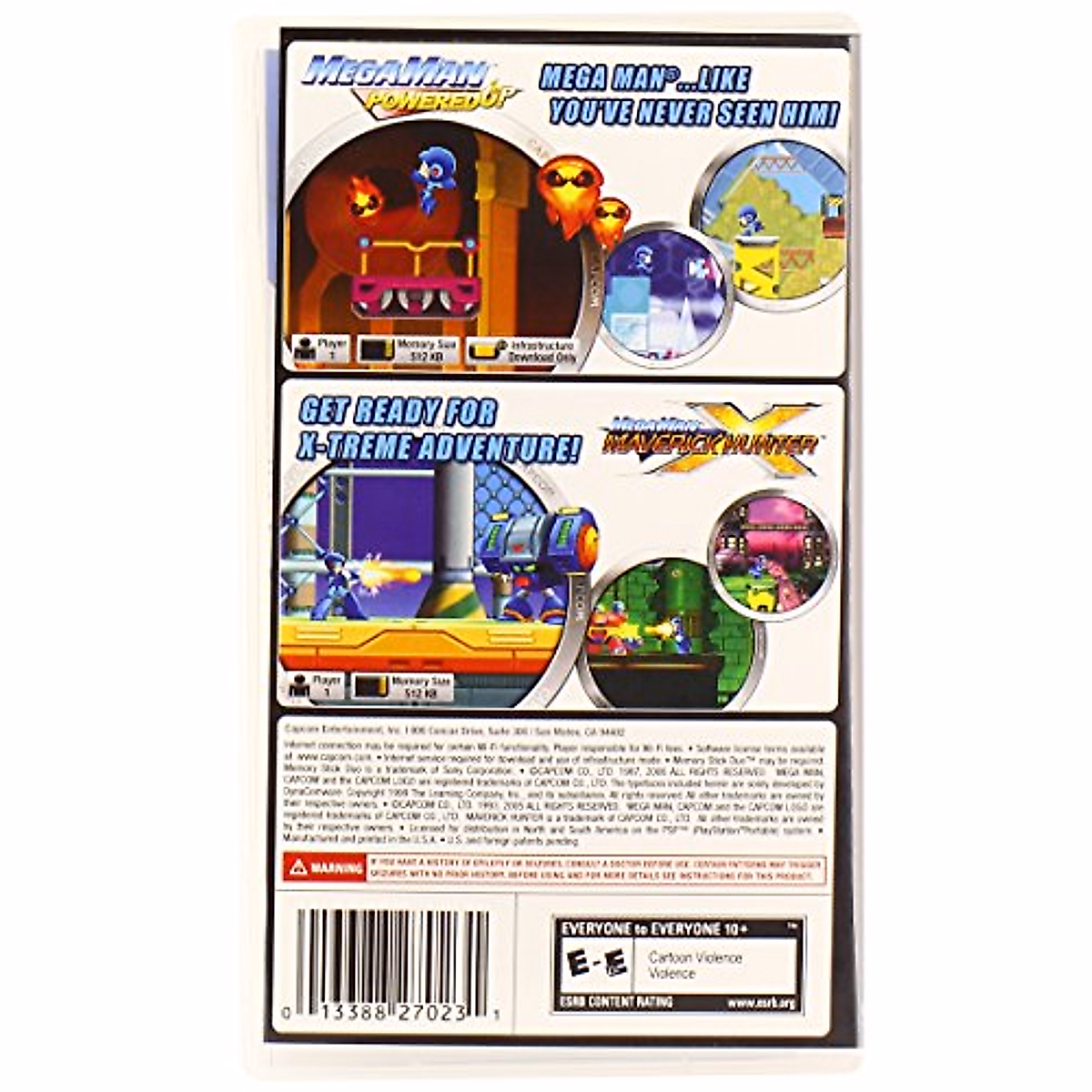 Mega Man Powered Up and Maverick Hunter X Dual Pack - PlayStation Portable
