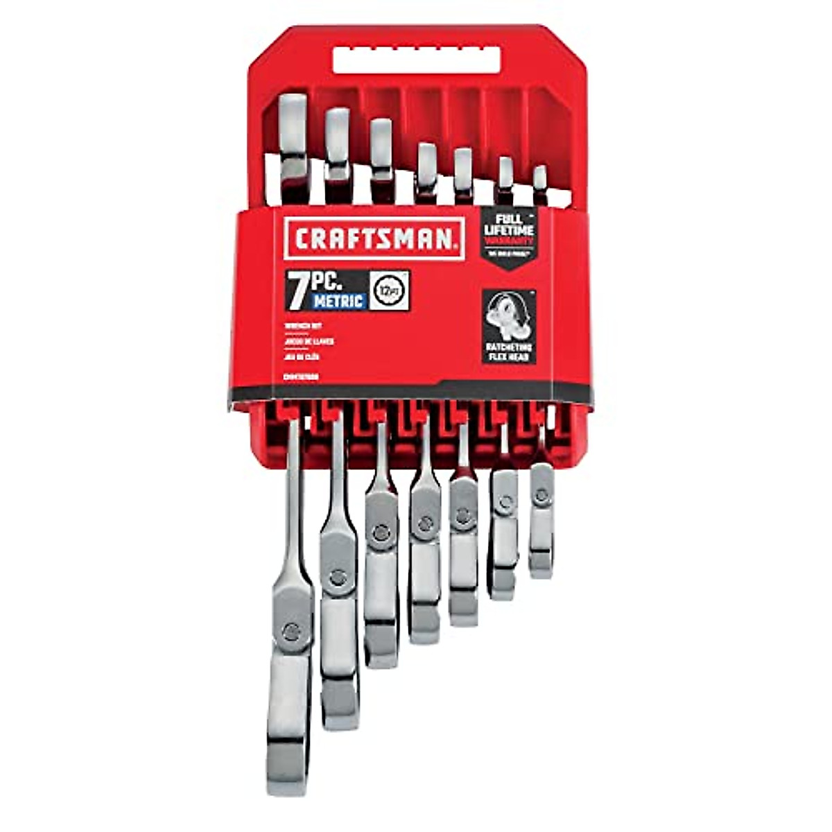 Craftsman CMMT87009 7-Piece Metric Flex Reversible Ratchet Set
