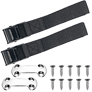 Omoojee Cooler Tie Down Kit, Fixed Straps for YETI and for RTIC Coolers to Boat, Deck, Truck Bed, Prevent Sliding