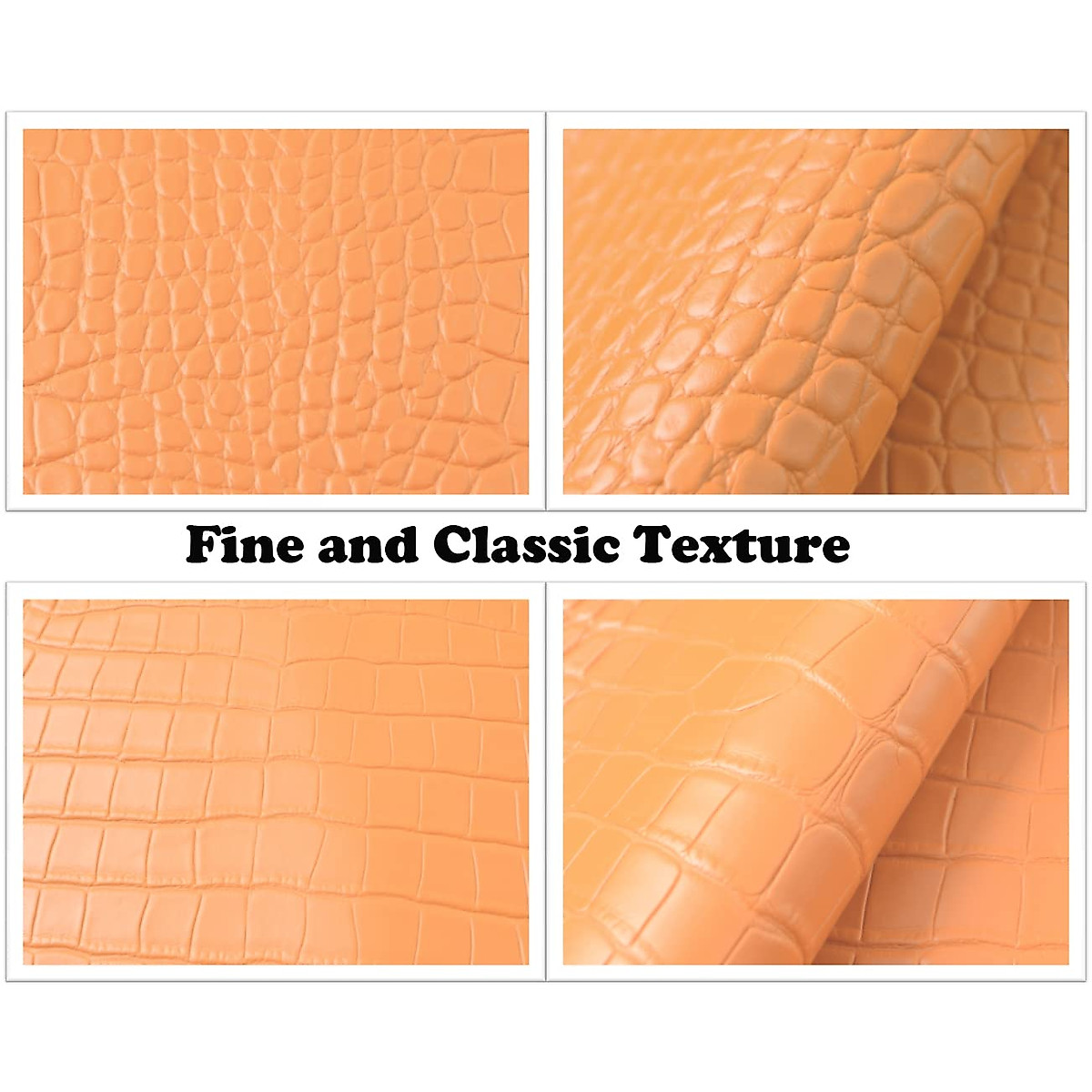 Wento Alligator Skin PU Leather Fabric Faux Leather Fabric Crocodile Fabric Leather Upholstery Fabric by The Yard