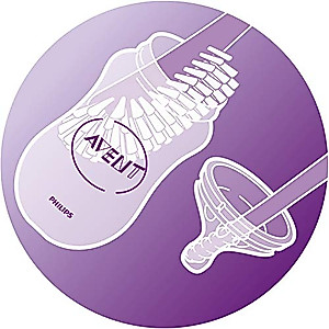 Philips Avent Natural Baby Bottle Newborn Flow Nipple, 0M+, 4pack, Flow 1, SCF651/43