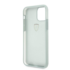 Ferrari Phone Case for iPhone 11 Pro in Green on Track, Silicone Smooth & Anti-Scratch Protective Case with Easy Snap-on, Shock Absorption & Signature Logo