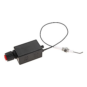 Hicello Igniter Push Button Ignition Kit for Fire Pit Gas Burner Grill Igniter Replacement with 11.8inch(300mm) Electrode Ignition Cable Wire for Outdoor BBQ Gas Patio Heater AA Electronic Battery