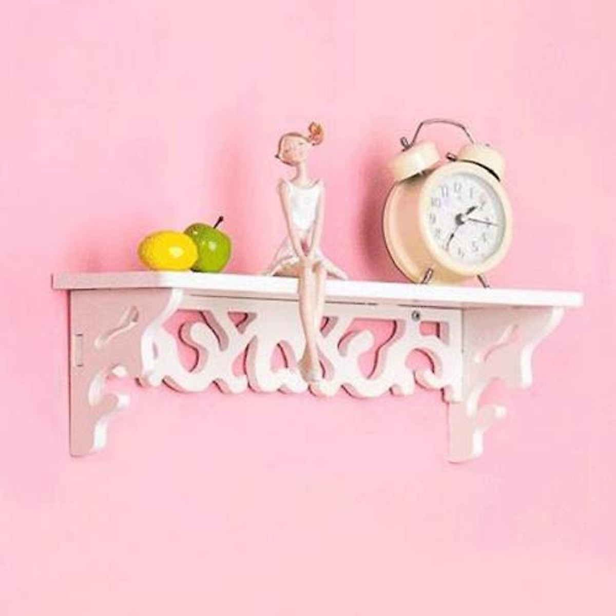Gilroy Floating Wall Shelves Bookshelf White Wall Mounted Decorative Display Wall Shelf Storage Rack