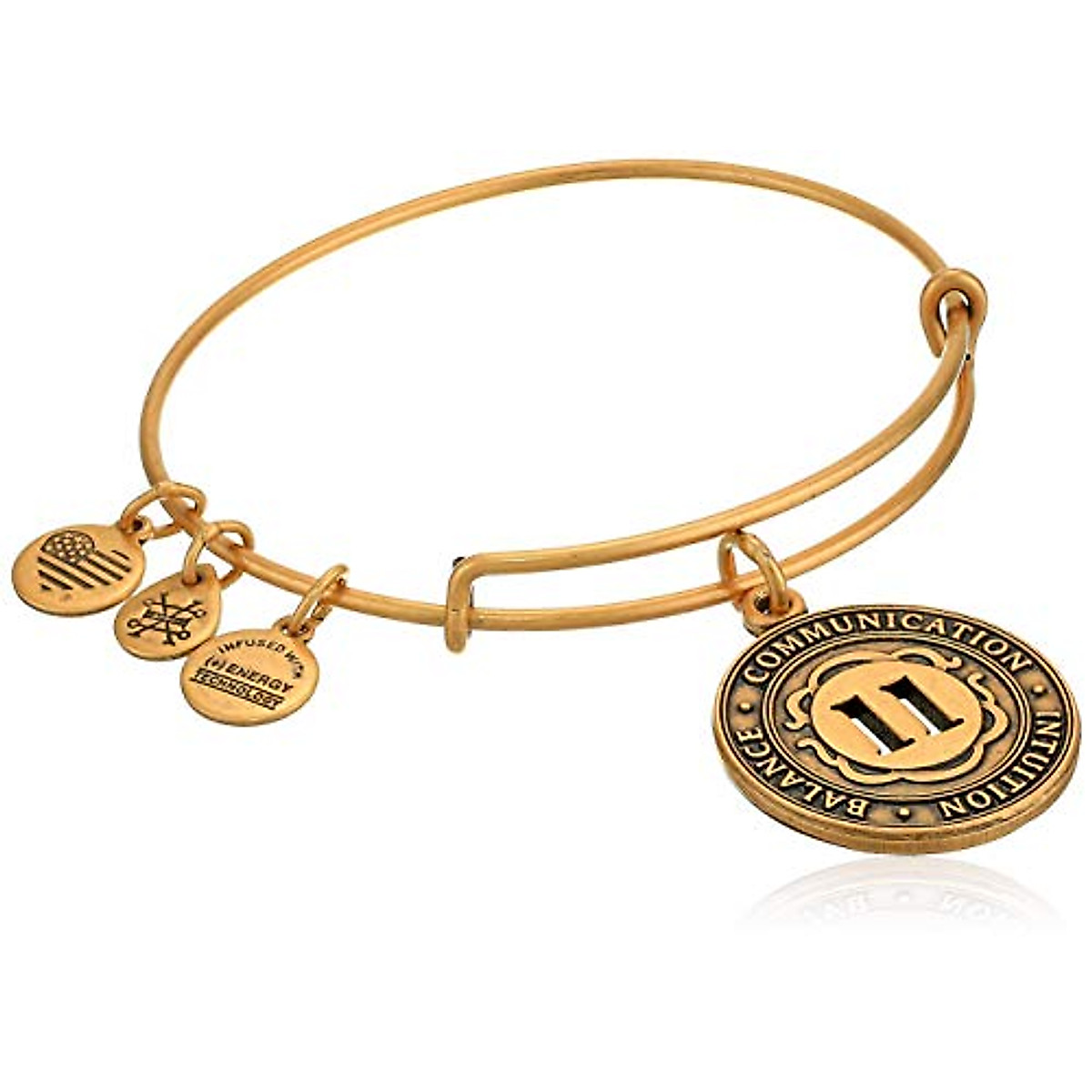 Alex And Ani Replenishment 19 Women's Numerology Number Eleven, Charm Bangle, Rafaelian Gold