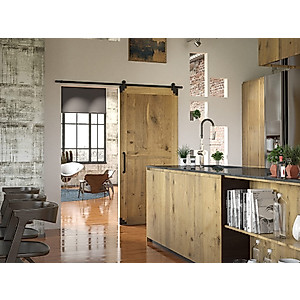 Richelieu Hardware BP954278900 2 15/16-inch (75 mm) Rustic Decorative Forged Iron Corner Bracket for Barn Door, Matte Black Finish, 1.0 Count