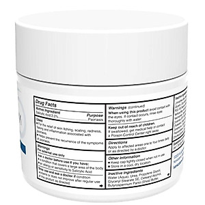 Kenkoderm Psoriasis Moisturizing Cream - 10 oz | 1 Jar | Dermatologist Developed | Fragrance + Color Free (1 Jar)