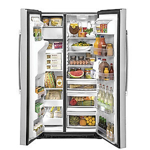 GE® 21.8 Cu. Ft. Counter-Depth Fingerprint Resistant Side-By-Side Refrigerator
