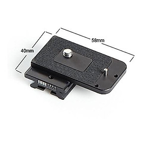 Arca Swiss Slidefix Quick Release SLR Camera Index Vario Plate Kit for Canon 50D, 5D, Nikon D3, D700, Sony a900 Digital Cameras, 58mm long x 40mm Wide - 2.28x1.57")