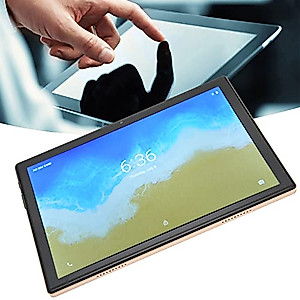 Tablet 10 inch, 1080p FHD IPS Screen, Octa Core, 2.4/5.0 GHz WiFi Tableta with, 4GB RAM 128GB ROM, 5MP 8MP, GPS, SIM, 7000mAh, Gold