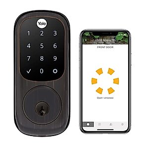 Yale Assure Lock Touchscreen, Wi-Fi Smart Lock - Works with the Yale Access App, Amazon Alexa, Google Assistant, HomeKit, Phillips Hue and Samsung SmartThings, Oil Rubbed Bronze