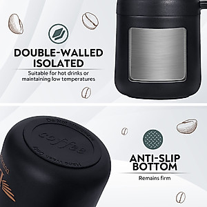 Durossi #1 Dad Coffee Mug with Handle & Lid - Worlds Best Father, Grandpa, Husband, Brother & Friend Gift for Valentines day & Birthday - Travel Gifts Ideas Cup Daughter Son - BPA Free