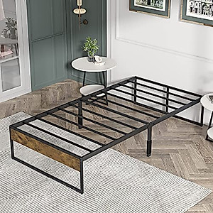 Lamhorm 18" and 14" Twin Bed Frames, Heavy Duty Metal Platform Bed Frame, No Box Spring Needed