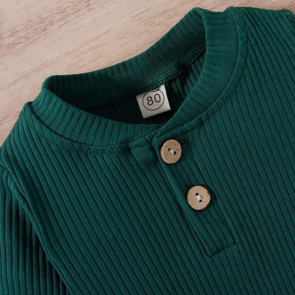 fhutpw Toddler Boy Fall Clothes 2T 3T 4T 5T Outfits Winter Long Sleeve Knitted Cotton Tops & Pants Sets Solid Color (A-Green, 2-3T)