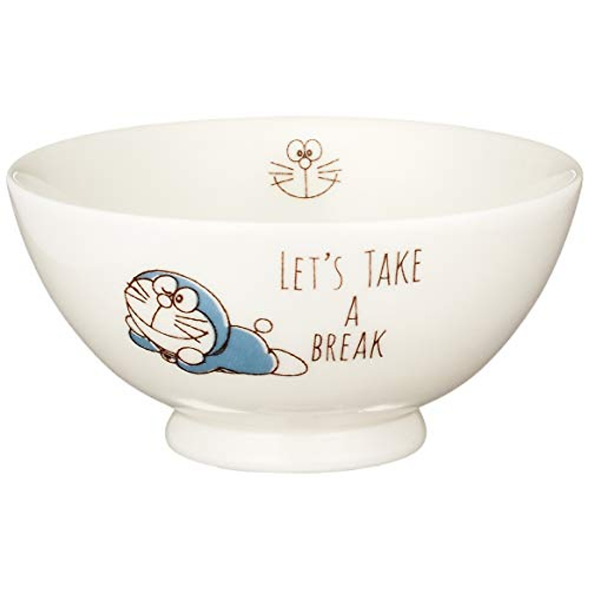 Doraemon 105151 Joyful Time Bowl, Diameter 4.3 inches (11 cm), Kids, Rice Bowl, Doraon, Dishwasher Safe, Microwave Safe, Made in Japan