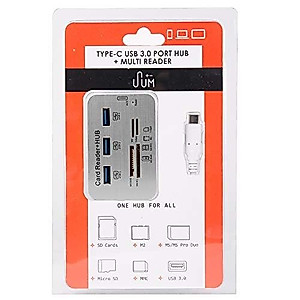 USB C Hub 7 in 1 Type C Adapter SD Memory Card Reader 3 USB Port Hub
