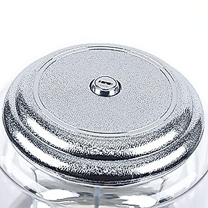 Candy Gumball Vending Machine Candy Dispenser, Commercial 1-inch Gumball Vending Machine with Keys, Automatic Candy Machine Dispenser for Gaming Stores (Yellow)