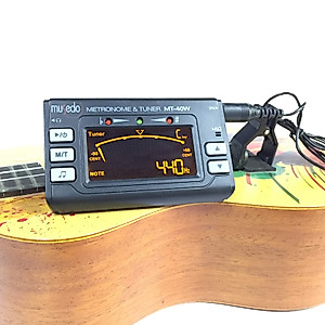 Musedo MT-40W 3-in-1 Digital Wind Instrument Tuner Metronome Tone Generator for Chromatic, Sax, Flute, Clarinet, Windwood. Battery Included (Black)