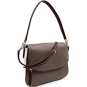 Kate Spade New York Jackson Soft Pebbled Leather Medium Flap Shoulder bag (Neutral Multi)