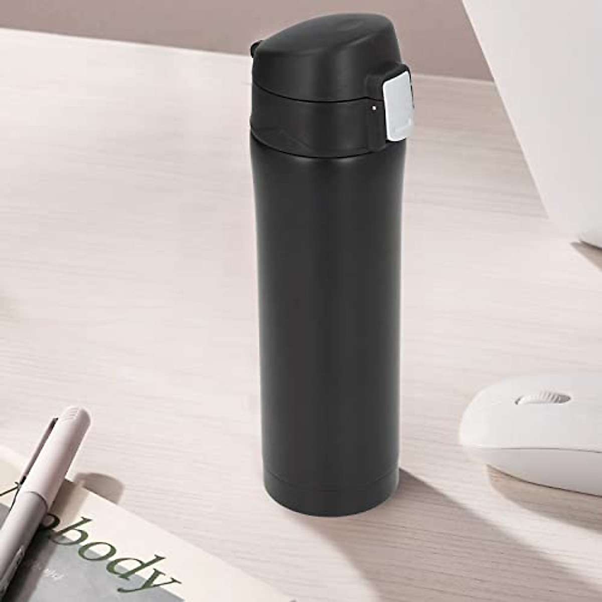Insulated Water Bottle, 500ml Stainless Steel Insulated Water Bottle Double Wall Portable Vacuum Insulated Bottle for School Home Outdoor
