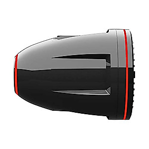 Wet Sounds REV 10 HD 10" Horn Loaded Compression Driver Tower Speakers with XW Grills & Stainless Swivel Clamps, 300 Watts RMS, Black, Pair