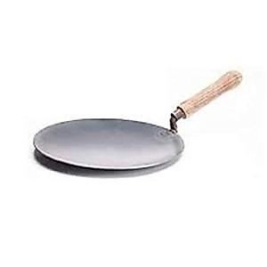 Handmade Iron Tawa For Cooking Chapati Bread Roti Cooking Pan Utensil Indian Tava 8 inch