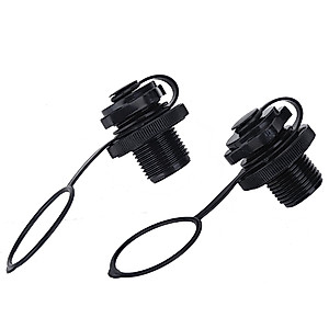 2pcs Air Plugs Inflatable Boat Spiral Air Plugs One-Way Inflation Air Valve for Rubber Dinghy Raft Pool Boat Airbeds