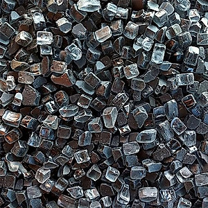 Endless Summer Sleek 30,000 BTU Liquid Propane Outdoor Home Patio Fire Pit Table with Fire Glass Rocks and Protective Cover, Black